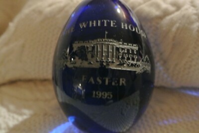 1995 White House Glass Easter Egg | eBay