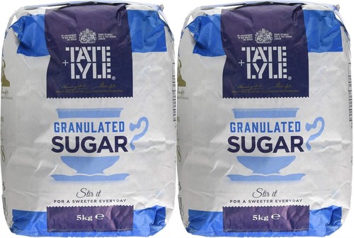 Tate and Lyle Granulated Pure Cane Tea Coffee White Sugar Large 2 Bags ...