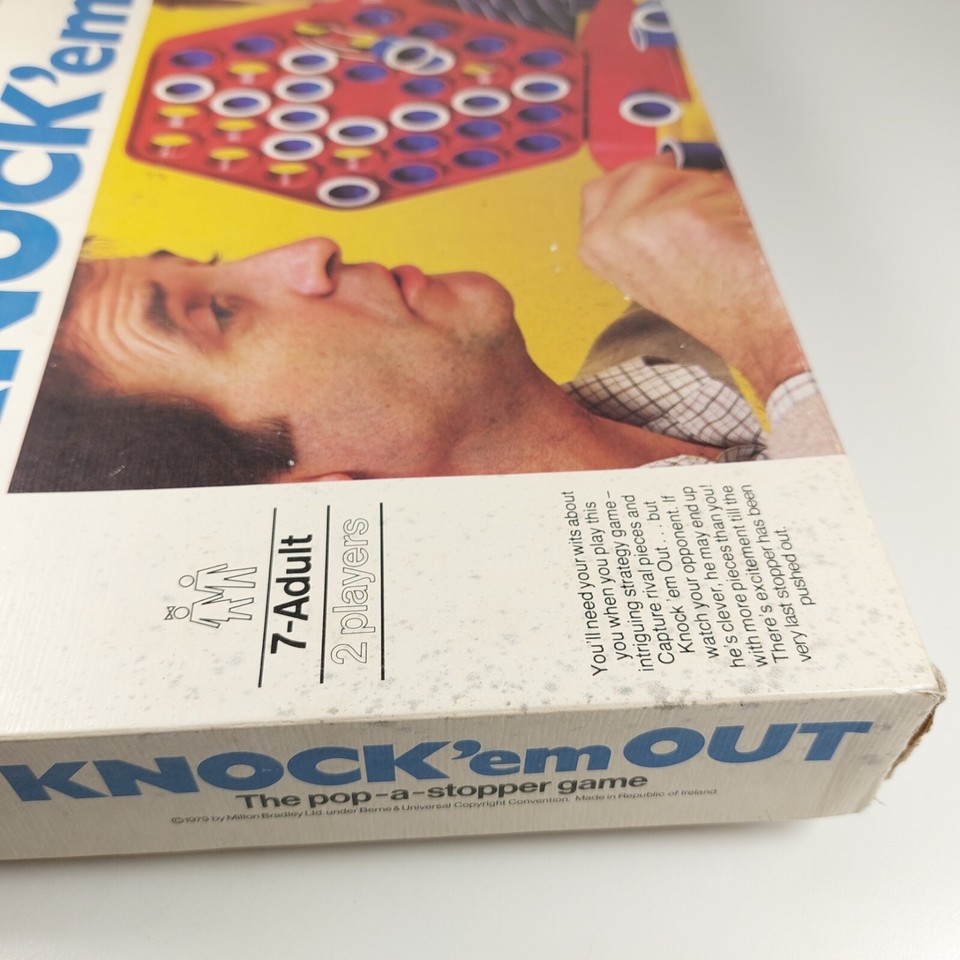 Knock em Out MB Vintage Board Game 1980 Stopper Strategy Challenge ...