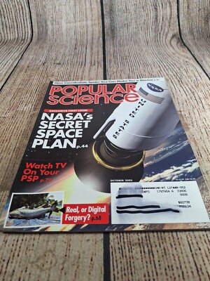 Popular Science Magazine October 2005 NASA's Secret Space Plan | eBay