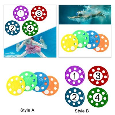 4 Pieces Diving Discs Summer Swimming Pool Toys for Games Water Sports ...