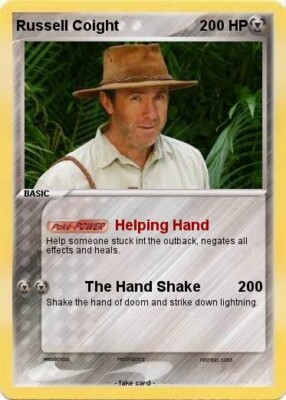 Russell Coight Poke card Sticker Holographic 4x4 Outback NT Aussie Ute ...