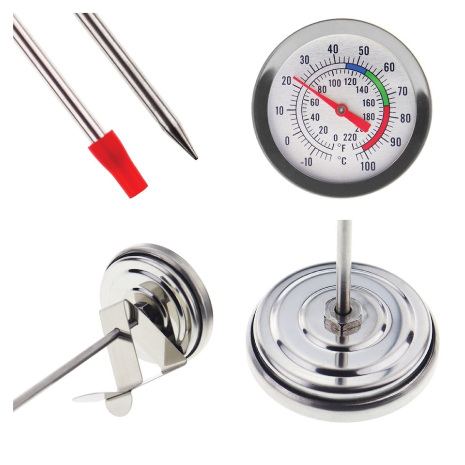 Soap or Candle Making Thermometer for Wax Melting 175mm Probe & Jug ...