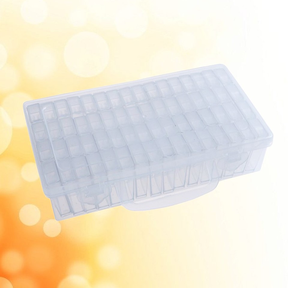 64 Grids Square Storage Box Compartment Beads Organizer Containers ...