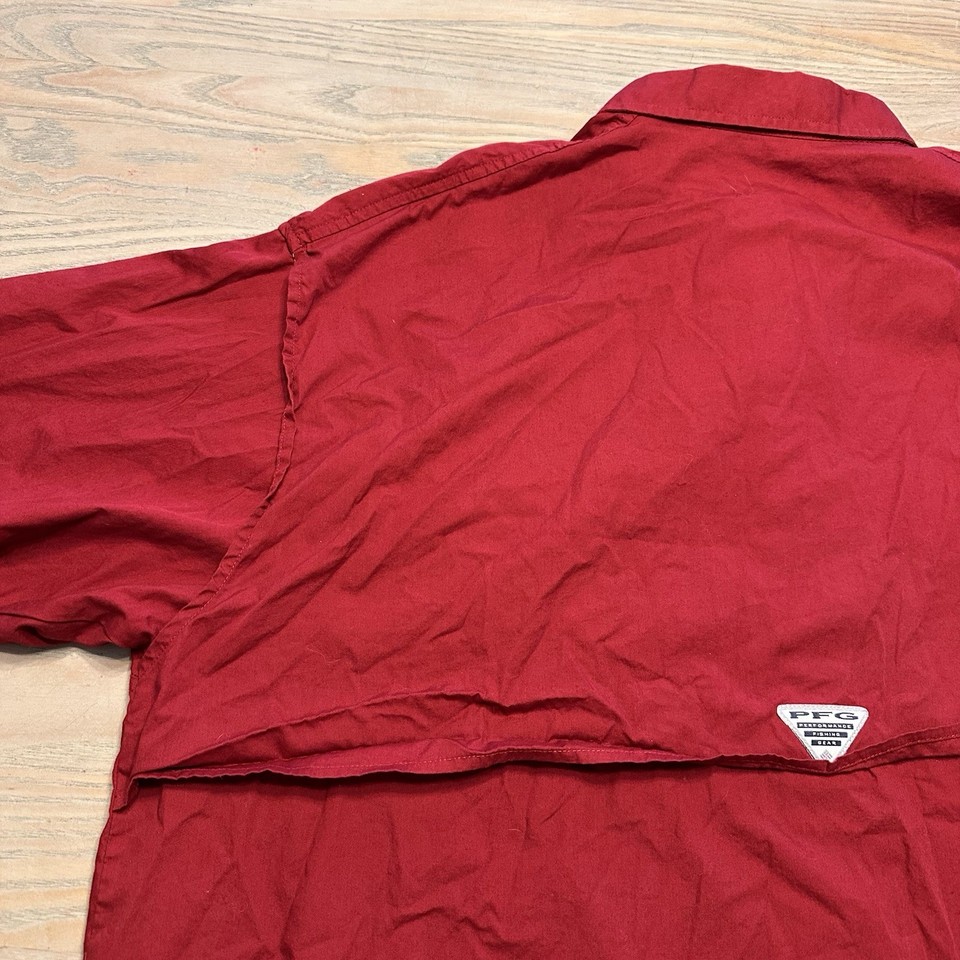 Columbia PFG Bonehead Mens XXL Red South Carolina Gamecocks Shirt ...