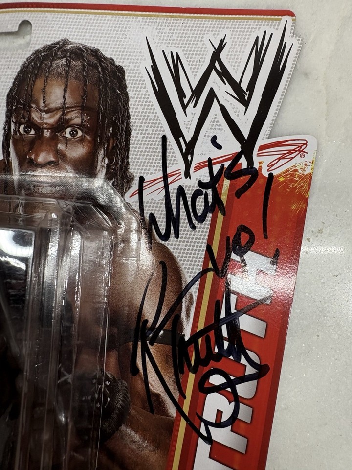 R TRUTH 2011 WWE Mattel Basic Figure #4 SIGNED AUTOGRAPHED NEW SEALED ...