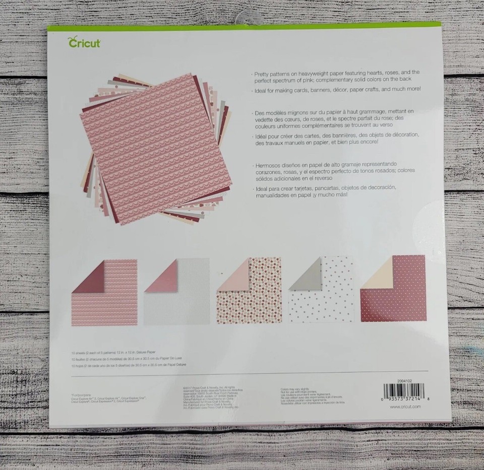 Cricut Deluxe Paper Dusty Rose Pink 12x12 Scrapbook Perfect For ...