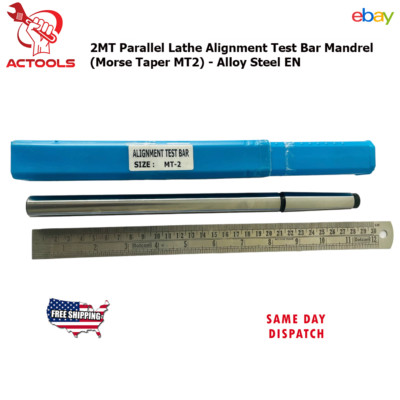 Alignment 2MTParallel Lathe Test Bar Mandrel (Morse Taper MT20) - Alloy ...
