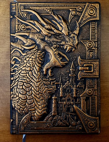 DRAGON Notebook Embossed Character Journal DND Roleplaying 100 pages ...