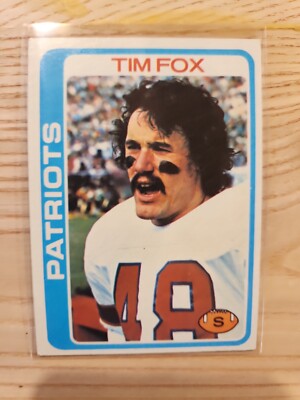 1978 Tim Fox Patriots Topps Card 242 Free Shipping | eBay