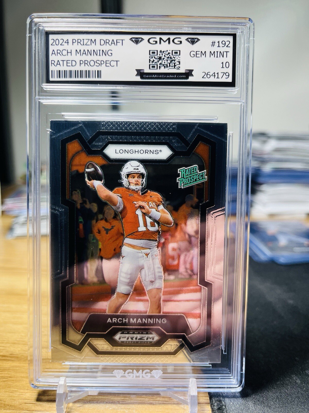 2024 Prizm Draft Arch Manning Rated Prospect GMG Graded 10 Gem Mint 💎 ...