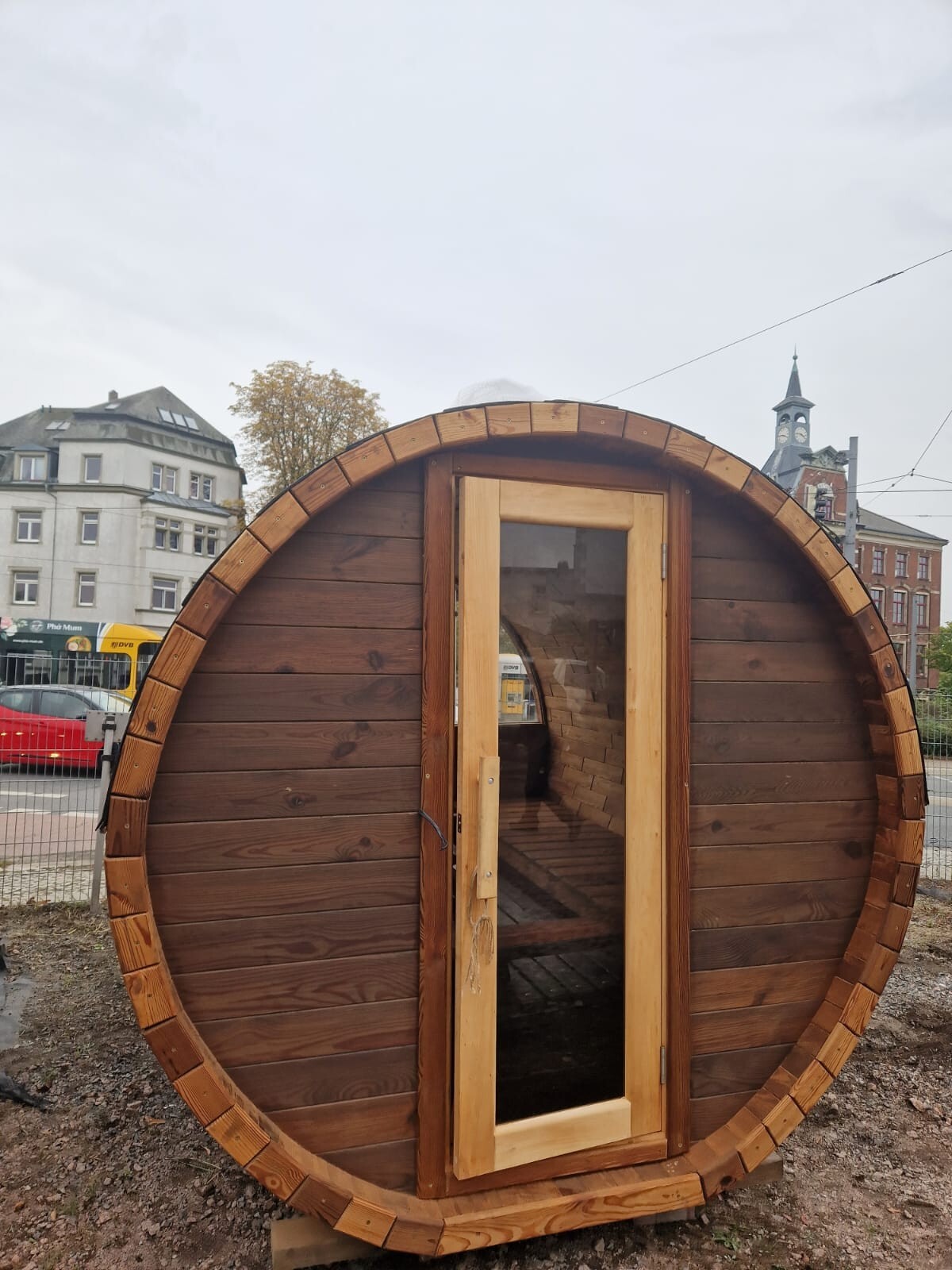 Thermoholz Fasssauna Saunahaus Gartensauna 3 0 X 2 25 X 2 4м Ebay