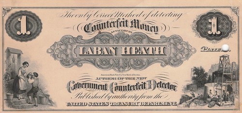 United States “Laban Heath” Counterfeit Detection Note UNC | eBay