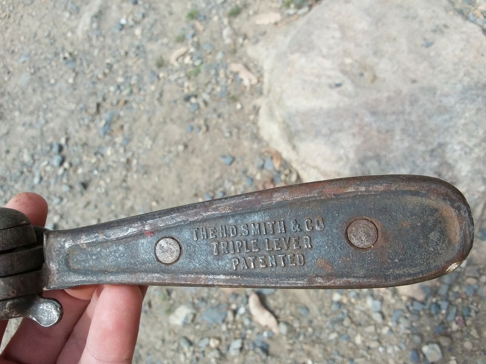 Vintage Triple-Lever Tool RARE Wood Handle H.D. Smith & Co. Unique ...