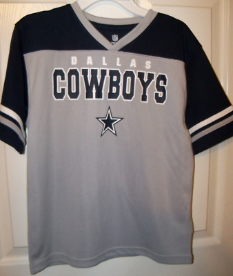Dallas Cowboys Football NFL V Neck Short Sleeve Shirt Youth Size 18 NWT ...