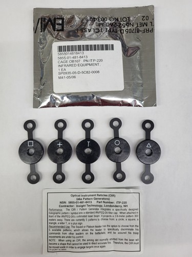 Insight PEQ 2 2A Laser Pattern Generators ITP-220 Reticle & Diffuser ...