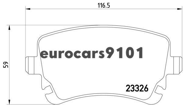 New! Audi A6 Hella-PAGID Rear Disc Brake Pad Set 355010971 4B3698451A ...