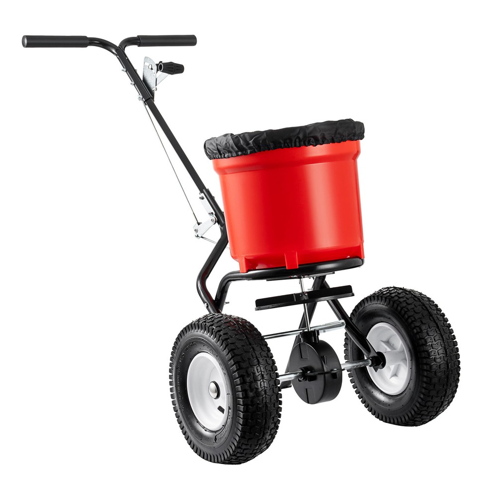 Commercial 90LB Broadcast Fertilizer Spreader Walk-Behind Push Garden ...