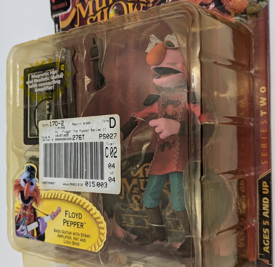 MOC 2002 Palisades Muppet Show 25 Years Series 2 Floyd Pepper Red Shirt ...