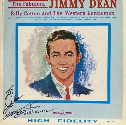 JIMMY DEAN HAND SIGNED AUTOGRAPH LP ALBUM "THE FABULOUS" | eBay