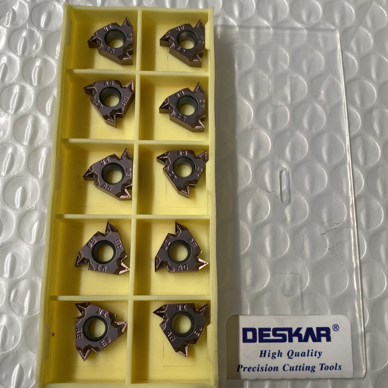 10pcs 16ERM AG60 LF6018 External thread turning insert 16ER AG60 0.5-3 ...