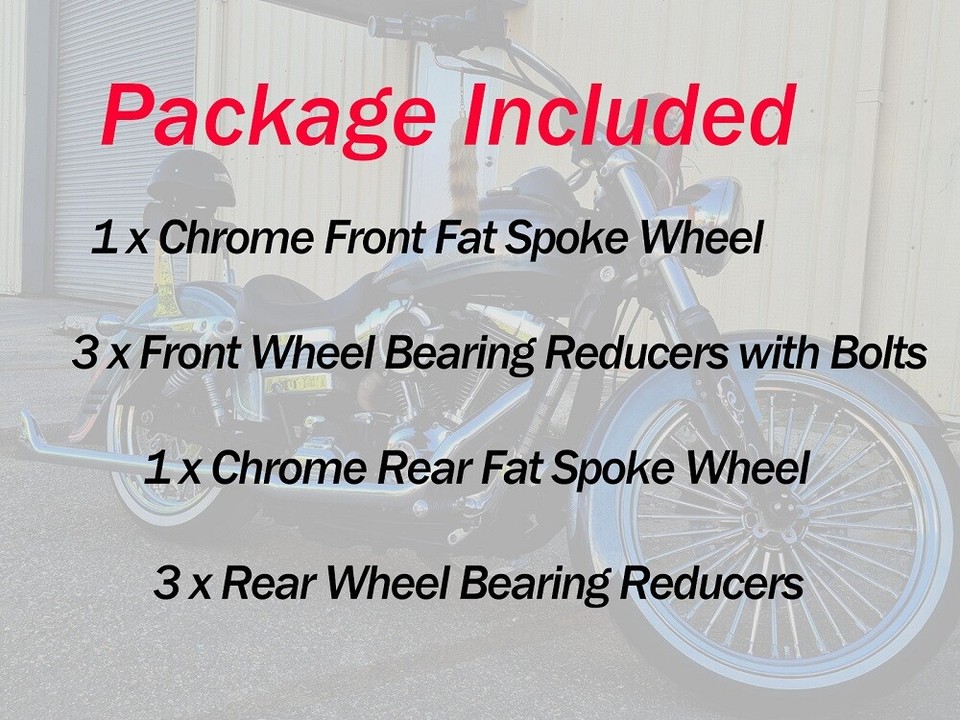 16X3.5 Fat Spoke Wheels Rims for Harley Heritage Softail Deluxe FLSTC ...