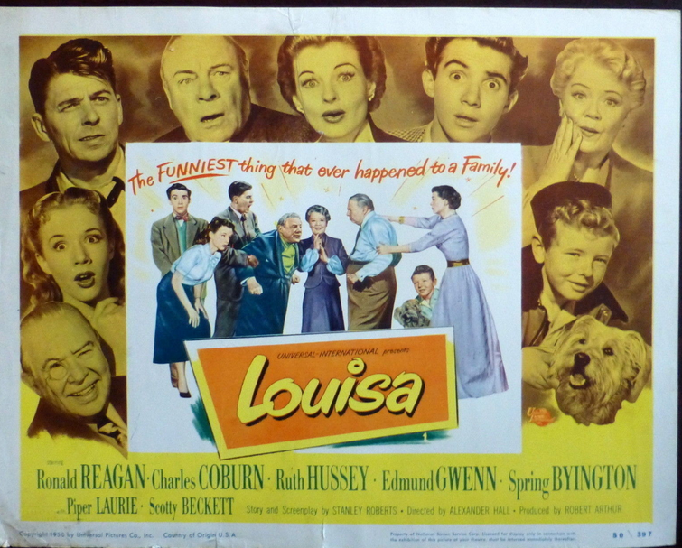 "LOUISA"- RONALD REAGAN-CHARLES COBURN-16MM 1950-90min in GLORIOUS ...