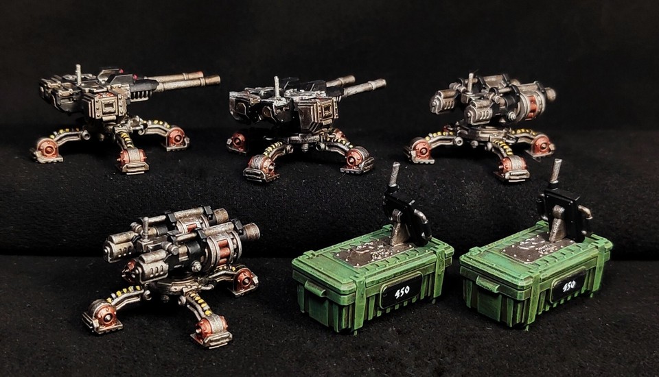 Trazior Pattern Sentry Guns painted Necromunda Hired Guns Mercenary Terrain | eBay