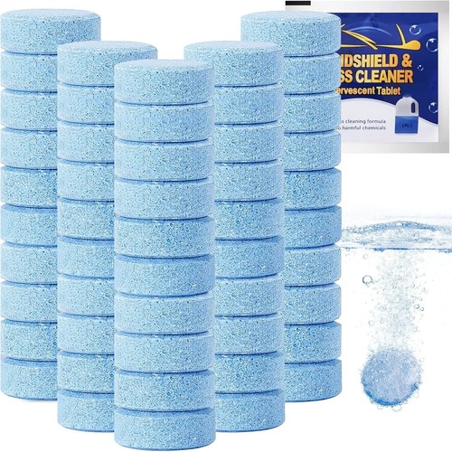100 Pieces Car windshield washer fluid Concentrated Clean Tablets ...