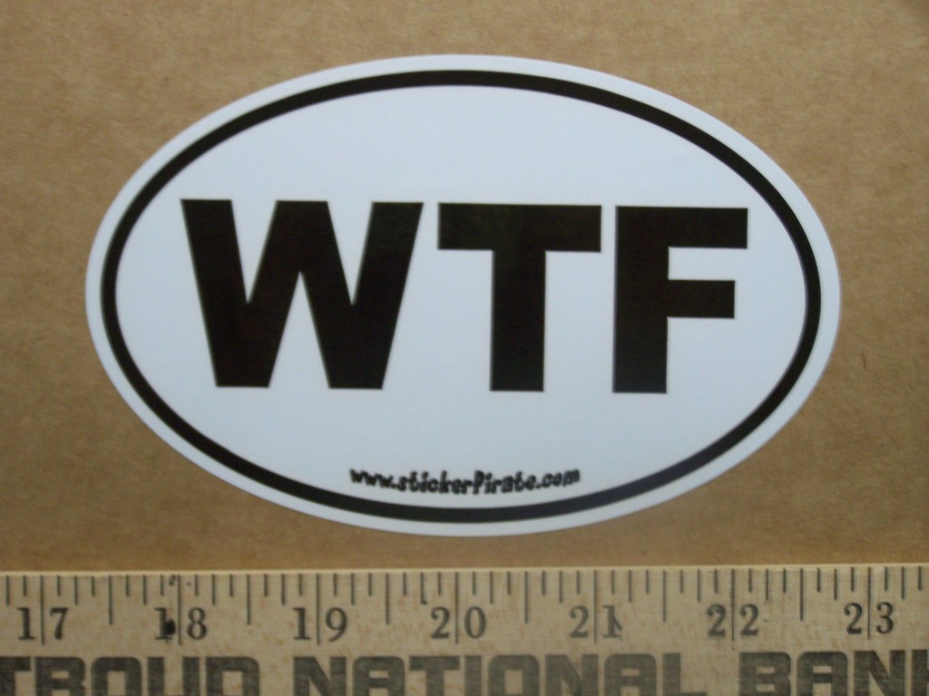 WTF Euro Funny Bumper Sticker / Decal | eBay