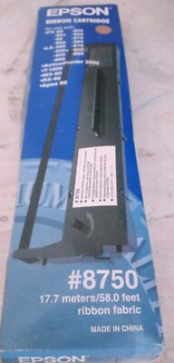 Epson 8750 Black Ribbon Cartridge FX80 85 86 850 870 880 LX300 400 800 ...