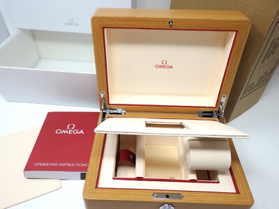 Omega Wood Watch Box Storage With Travel Red Cube Box Latest Model ...