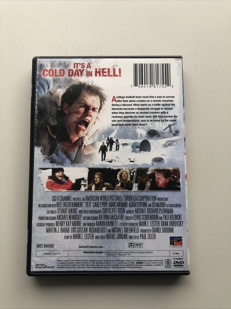 Rage Of The Yeti Dvd