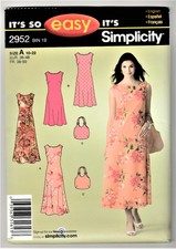 Uncut Simplicity 4255 Girls Dress Shrug Purse Size 8 10 12 14 16 ...