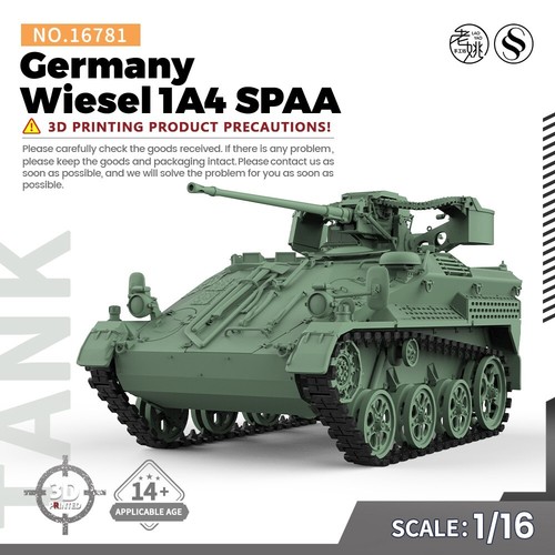 SSMODEL SS16781 1/16 Military Model Kit Germany Wiesel 1A4 SPAA | eBay