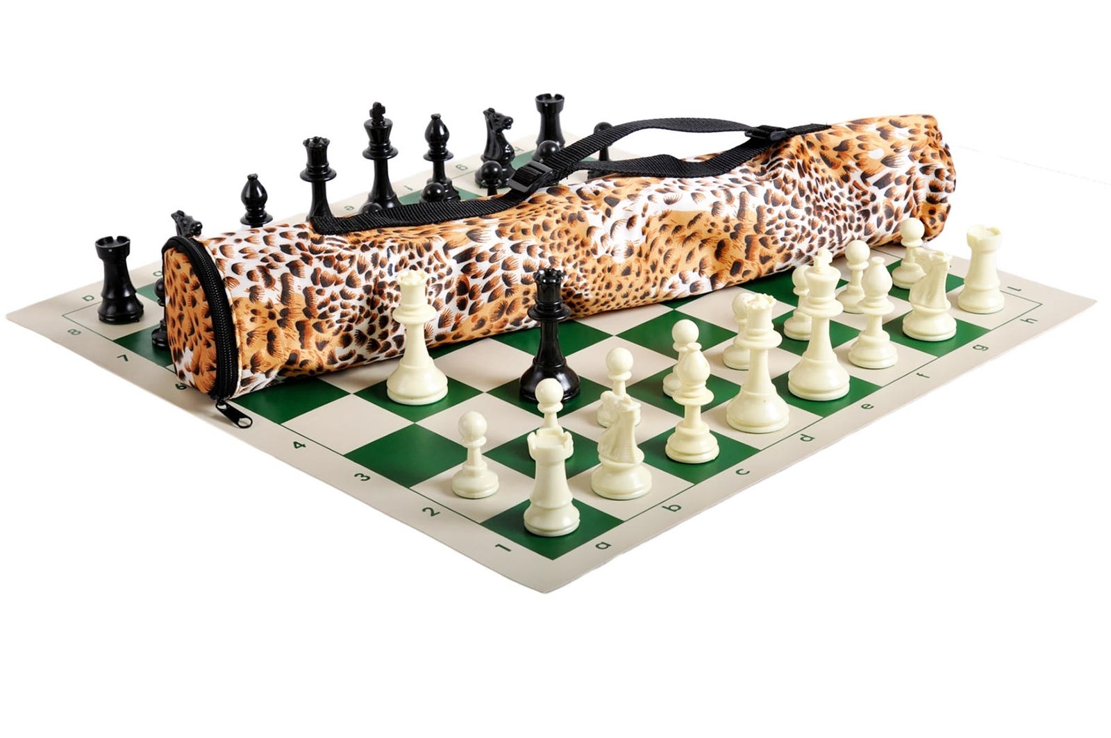 Quiver Chess Set Combination - Solid Plastic - Feather Bag / Green ...