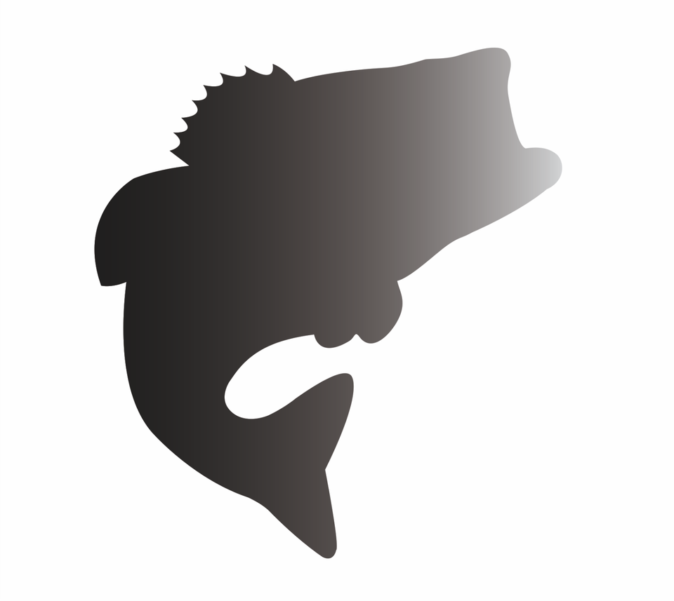 Bass STENCIL Jumping Fish Many Sizes DIY outdoor Lake River Art Signs ...