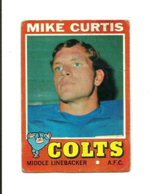 1971 TOPPS #80 Mike Curtis: Baltimore Colts: Middle Linebacker ...