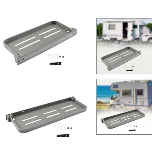 Generic RV Aluminum Foldable Shelf Drop Down Shelf Folding for Outdoor ...