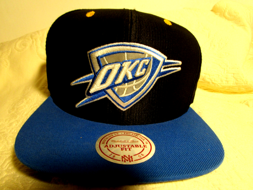 OKC Oklahoma City Thunder NBA Logo Hat Adjustable Snap Back Cap ...