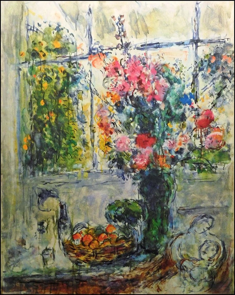 Marc Chagall "Still Life with Flowers"CUSTOM FRAMED Limited Edition ...