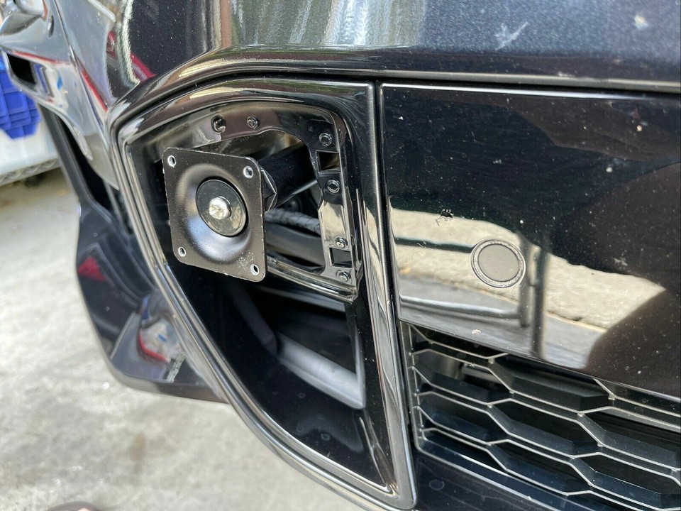 2024+ BMW X5 G05 Front Bumper Tow Hook License Plate Tag Mount Bracket ...