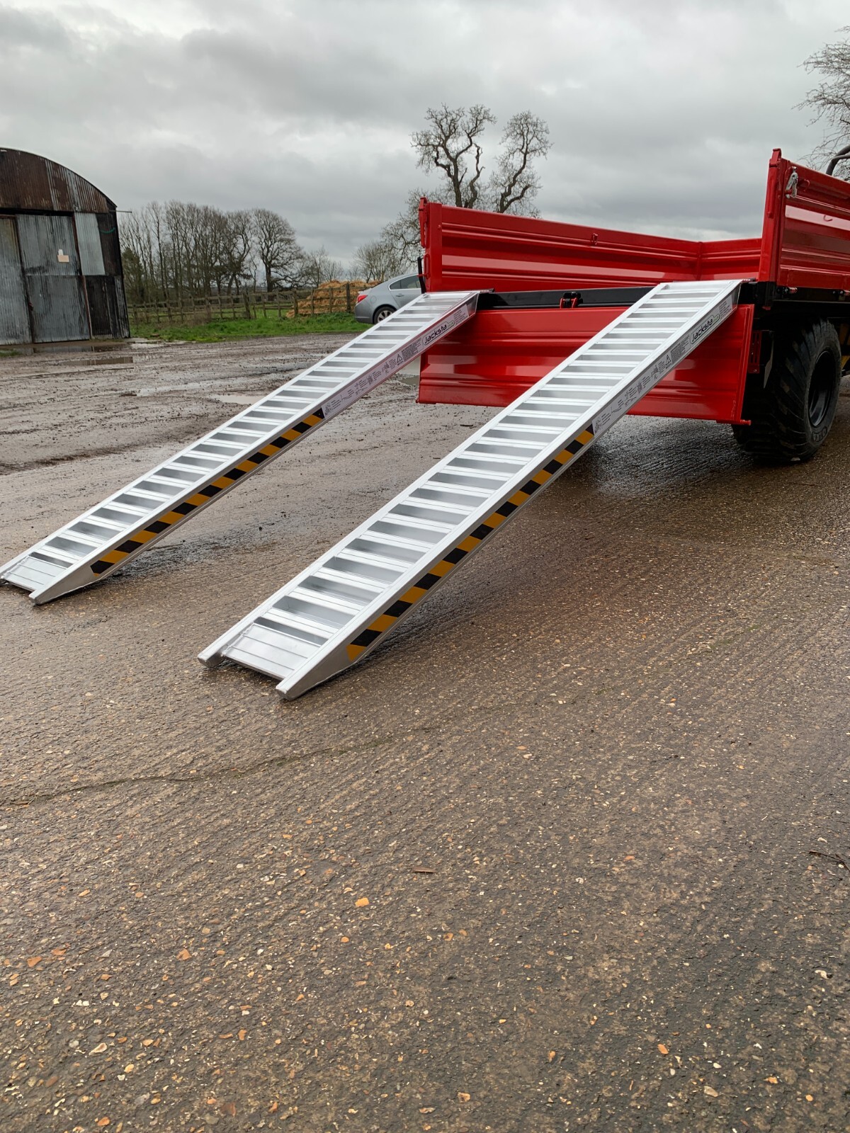 Heavy Duty 3 Ton Trailer Ramps 3m (PAIR) Jacksta Plant Tractor Digger ...