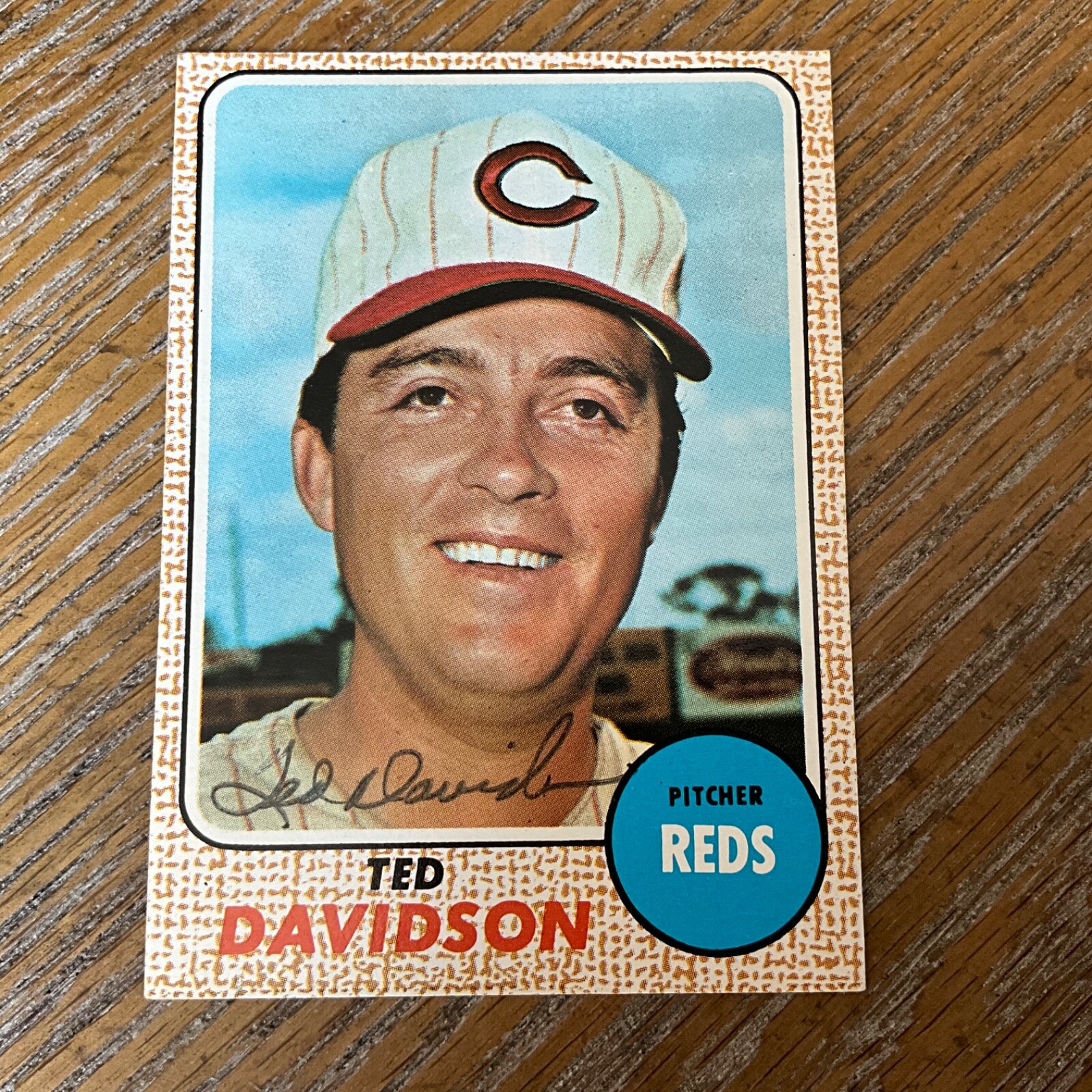 Autographed 1968 Topps TED DAVIDSON . (DEC) | eBay
