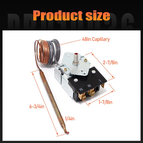 PB010036 Thermostat Fryer Bake Broil Part KKB-9-48 for Viking Awoco ...