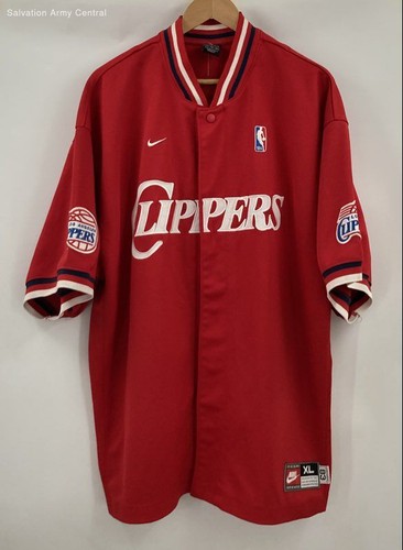 Nike Mens Red Los Angeles Clippers Basketball-NBA Short Sleeve Jersey ...