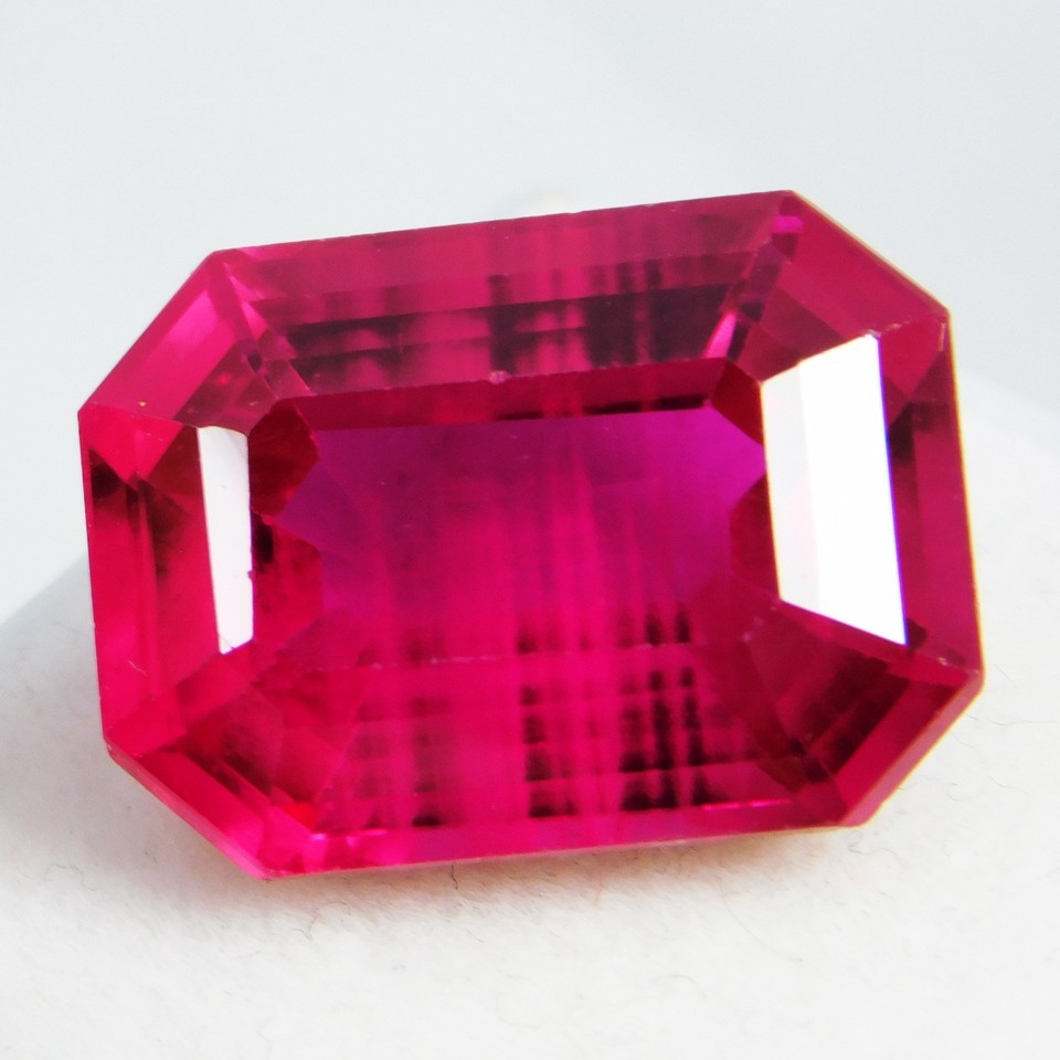 Certified Natural Burmese Ruby 18.10 Ct Untreated FLAWLESS Emerald Cut ...
