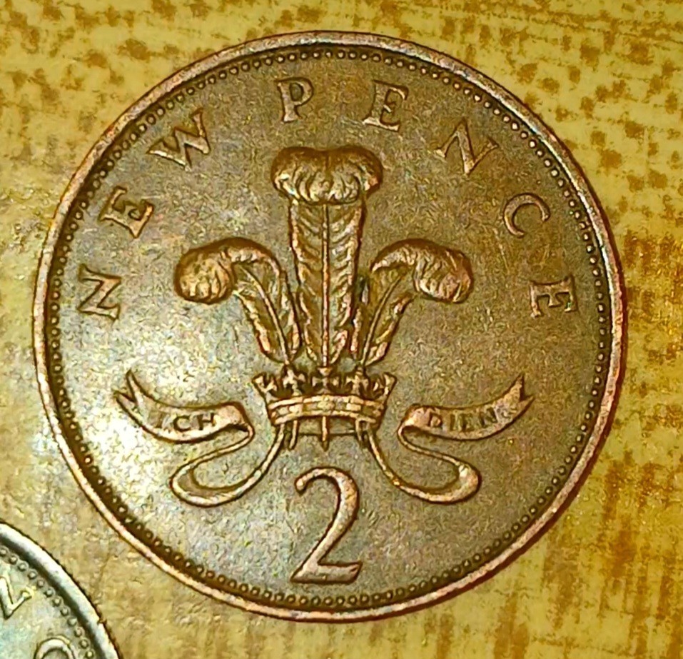 1971 RARE ESTATE 3 COIN SET QUEEN ELIZABETH II 1,2,5 NEW PENCE D•G•REG ...