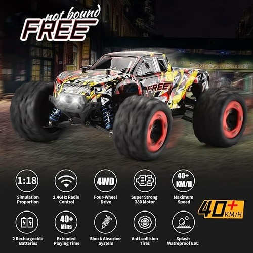 Tenspeed Not Bound Free 1:18 Scale All Terrain RC Cars, 40KM/H High ...