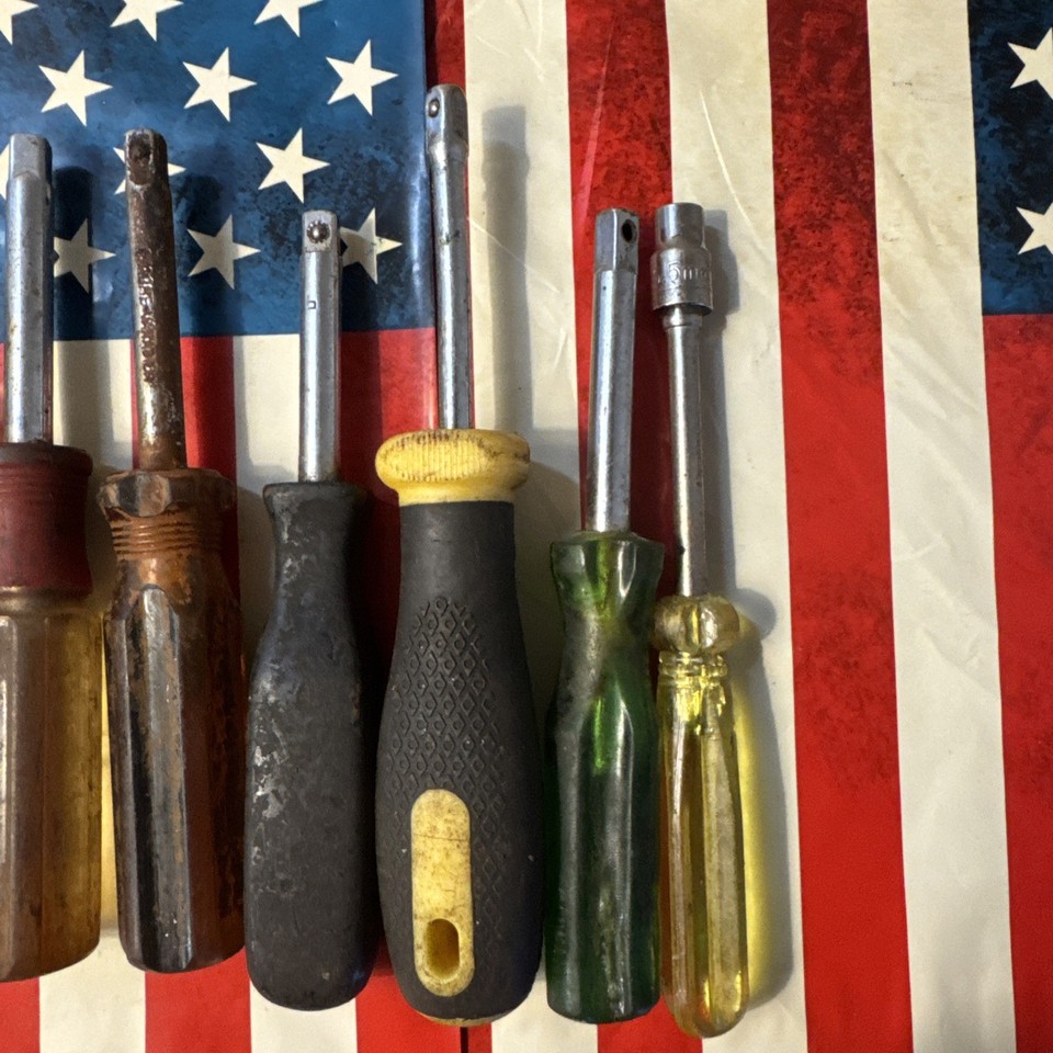 Lot Of 8 Spinner Screwdrivers • Used Tools For Sale • Various Sizes | eBay
